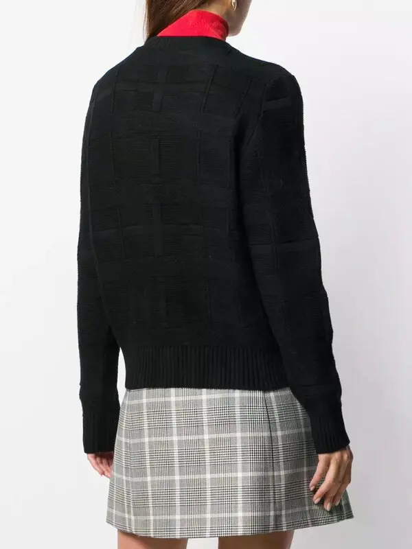 BARRIE Tartan Pattern Cashmere Jumper