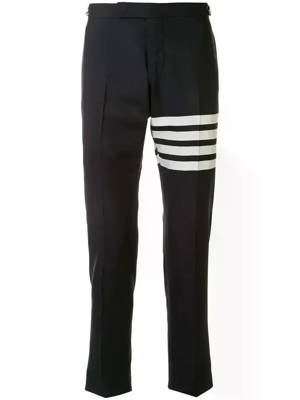 Thom Browne 4-bar Low-rise Trousers - Blue