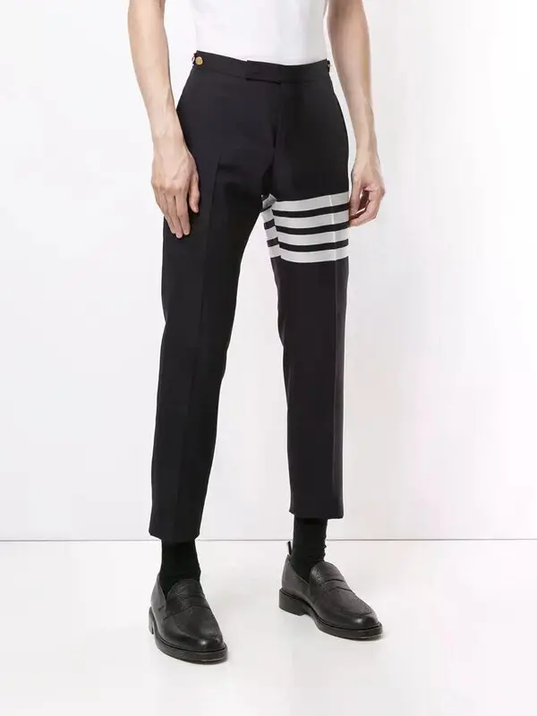 Thom Browne 4-bar Low-rise Trousers - Blue