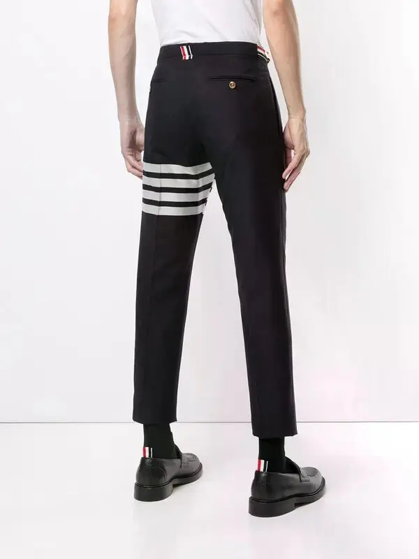Thom Browne 4-bar Low-rise Trousers - Blue