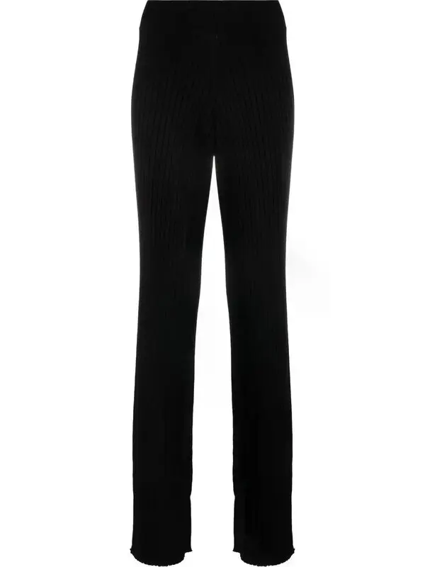 Fabiana Filippi Ribbed-knit Flared Trousers