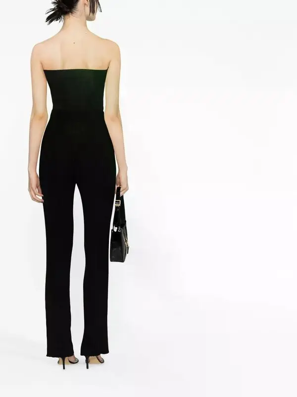 Fabiana Filippi Ribbed-knit Flared Trousers