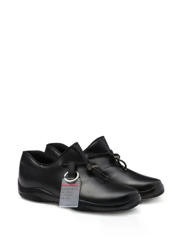 Prada Toblach Leather Sneakers