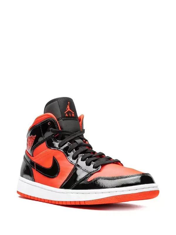 JORDAN 1 Mid Hot Punch Sneakers - Red