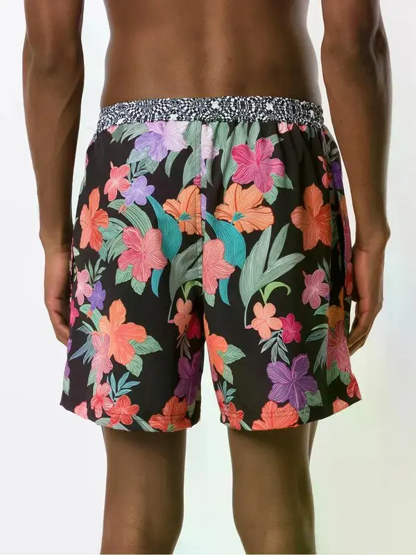 AMIR SLAMA Print Hibiscus Shorts