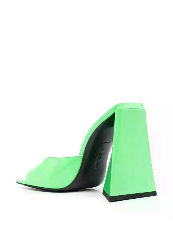 Attico Devon 115mm Mules - Green