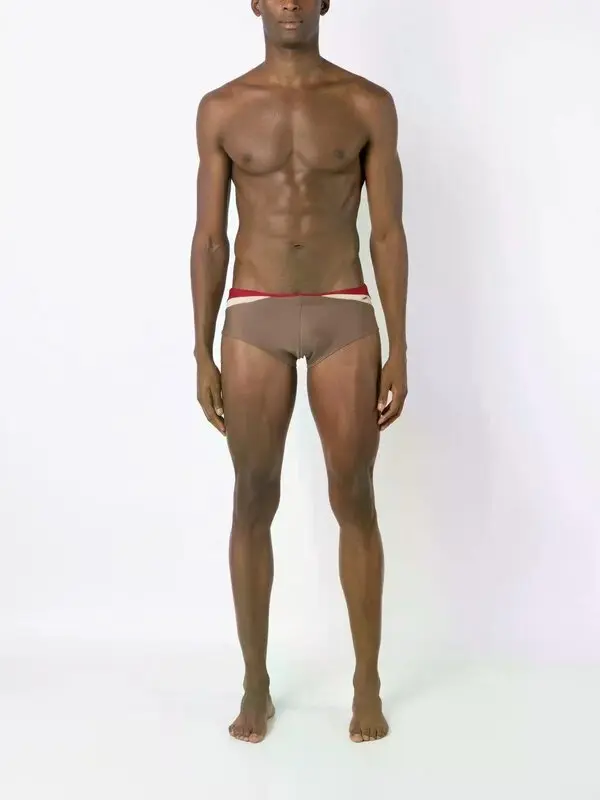 AMIR SLAMA Side-stripe Swim Trunks