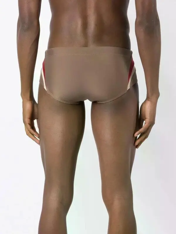 AMIR SLAMA Side-stripe Swim Trunks