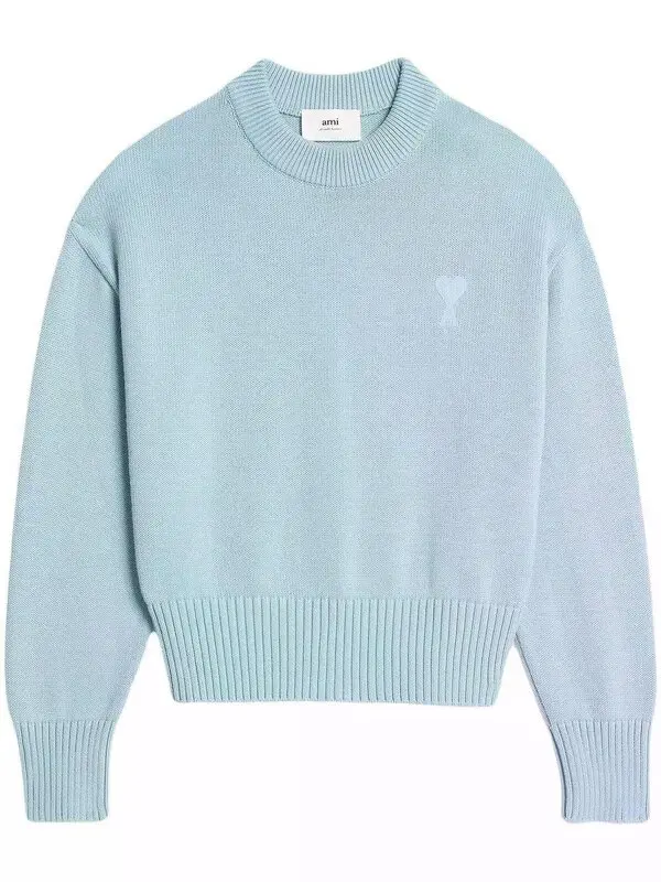 AMI Paris De Coeur Embroidered Sweater