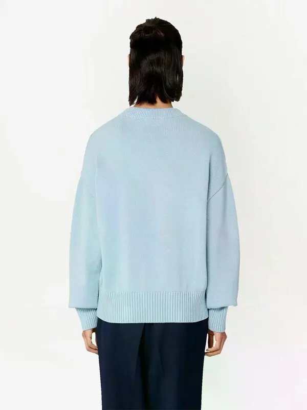AMI Paris De Coeur Embroidered Sweater