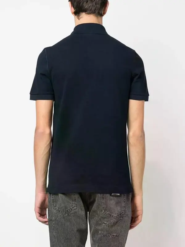 Dolce & Gabbana Dg Essentials Cotton Piqué Polo Shirt - Blue