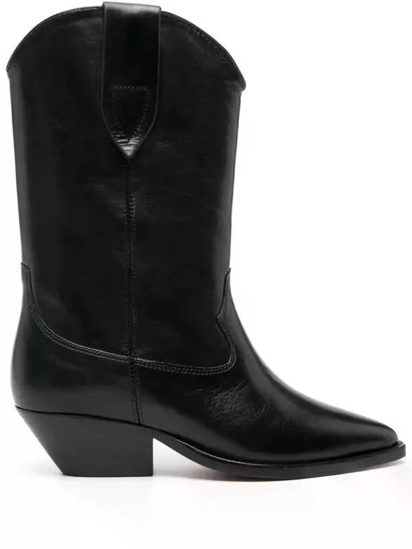 Isabel Marant Étoile 40mm Duerto Cowboy Boots - Black