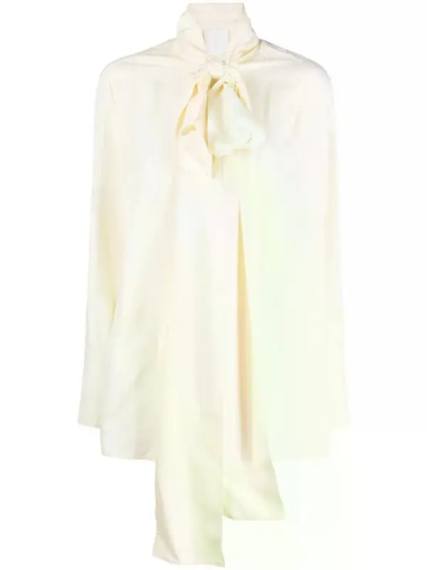 Givenchy Silk Pussy-bow Blouse - Neutrals