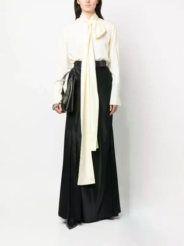 Givenchy Silk Pussy-bow Blouse - Neutrals