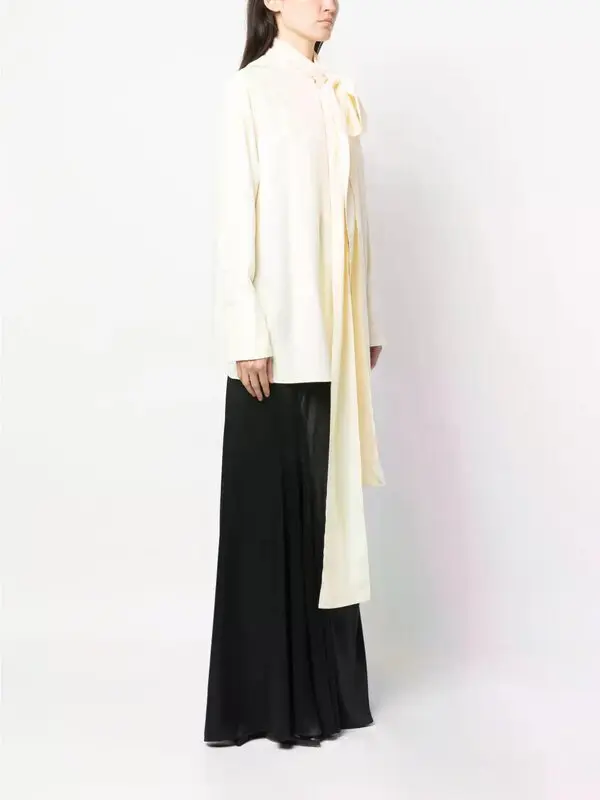 Givenchy Silk Pussy-bow Blouse - Neutrals