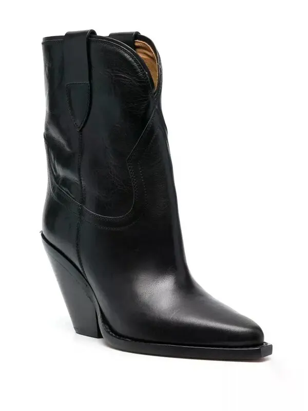 Isabel Marant Étoile Leyane 90mm Leather Boots - Black