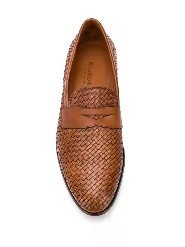 SCAROSSO Leather Formal Loafers