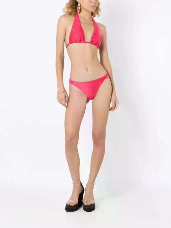 AMIR SLAMA Halterneck Non-wired Bikini Set - Pink