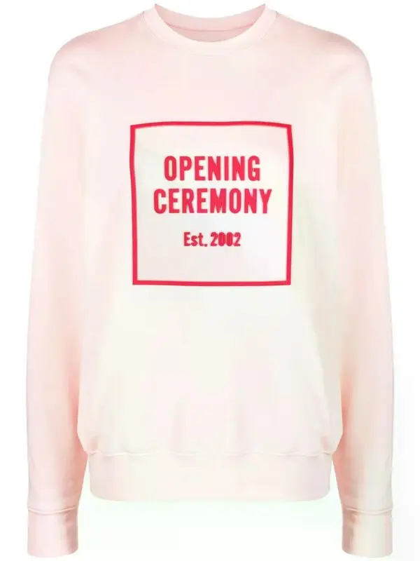 Opening Ceremony 3d Box Logo Relaxed Sweatshirt - Pink