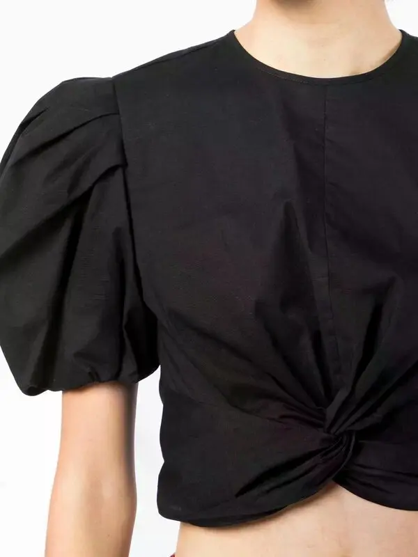 Vince Cropped Knot T-shirt