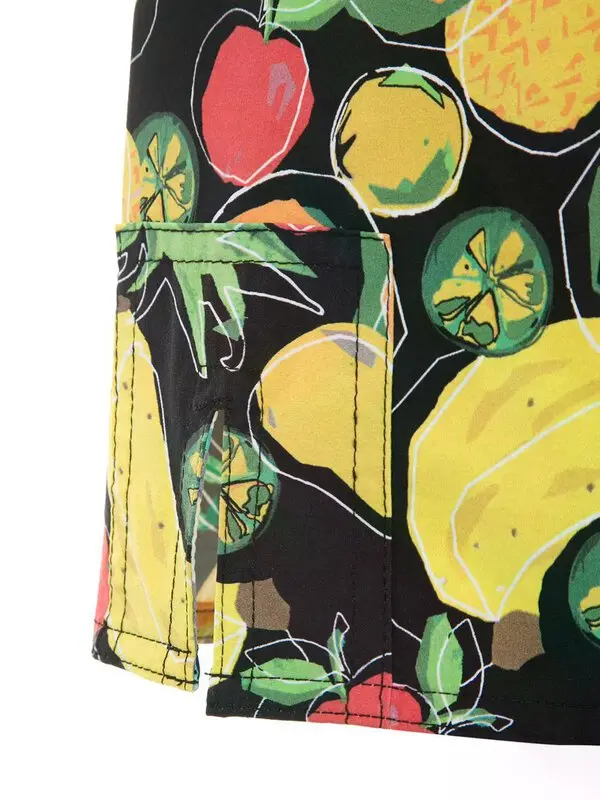 AMIR SLAMA Fruit Print Swim Shorts