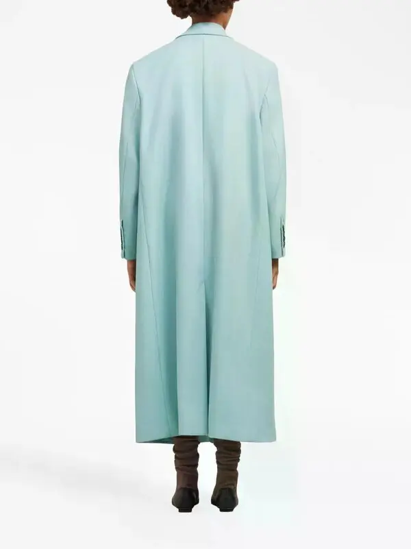 AMI Paris Single-breasted Wool-blend Coat