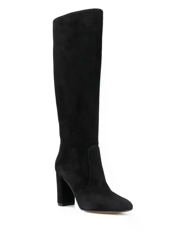GIANVITO ROSSI Glen 85mm Suede Knee-high Boots
