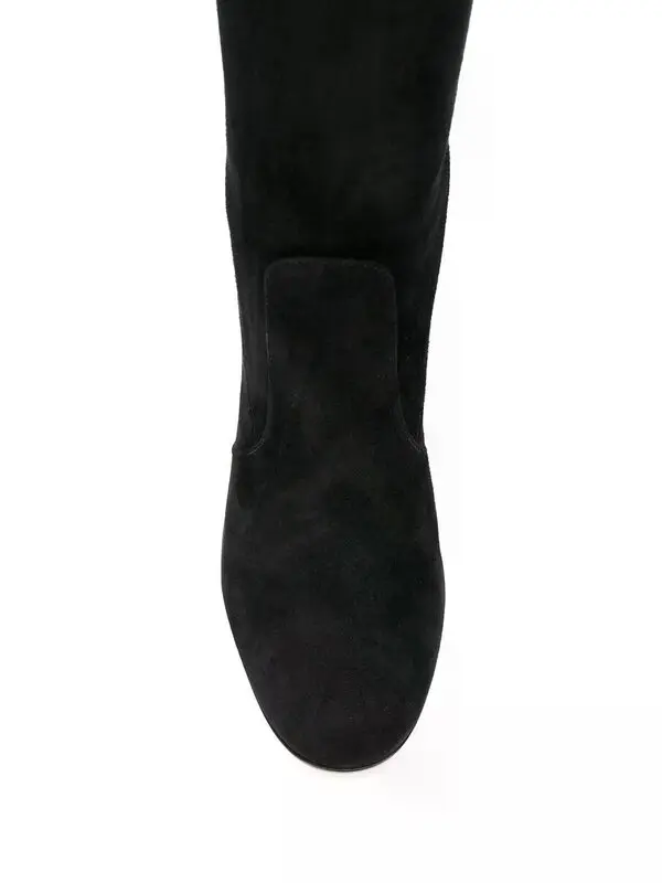 GIANVITO ROSSI Glen 85mm Suede Knee-high Boots