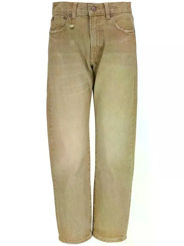 R13 Stonewash Straight-leg Jeans