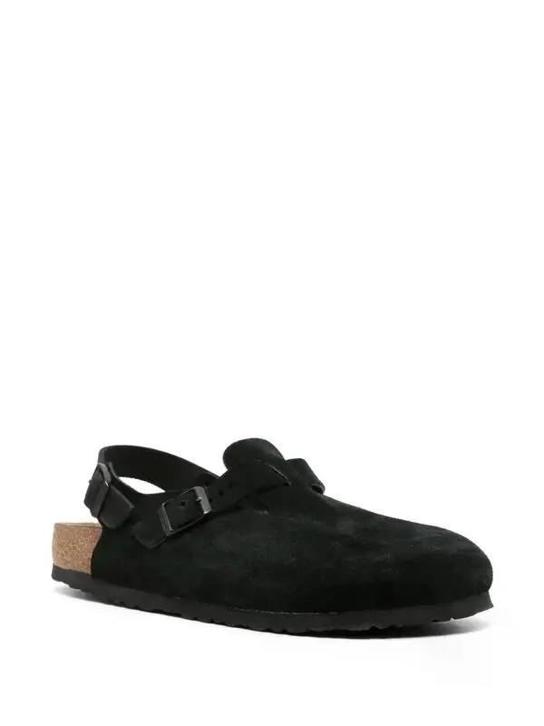 BIRKENSTOCK Tokyo Ii Suede Slides - Black