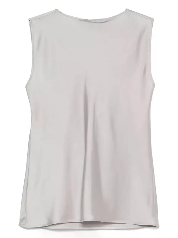 D.exterior Satin Sleeveless Top