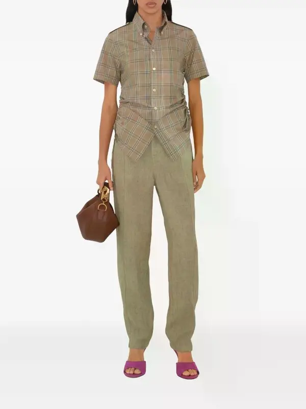 Burberry Checkered Cotton Shirt