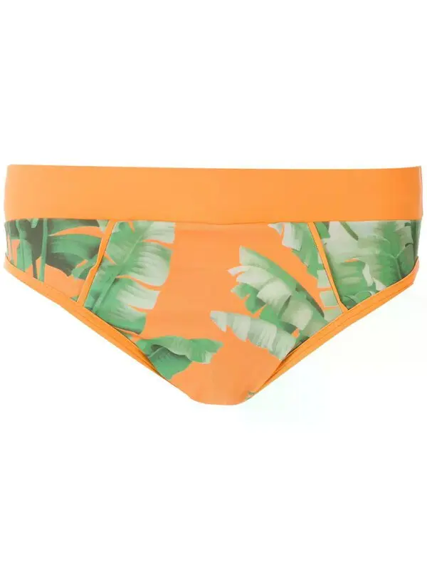 AMIR SLAMA Printed Trunks - Orange