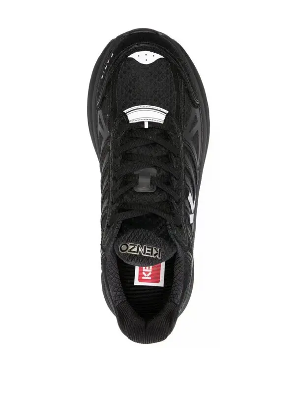 Kenzo Tech Runner Lace-up Sneakers - Black