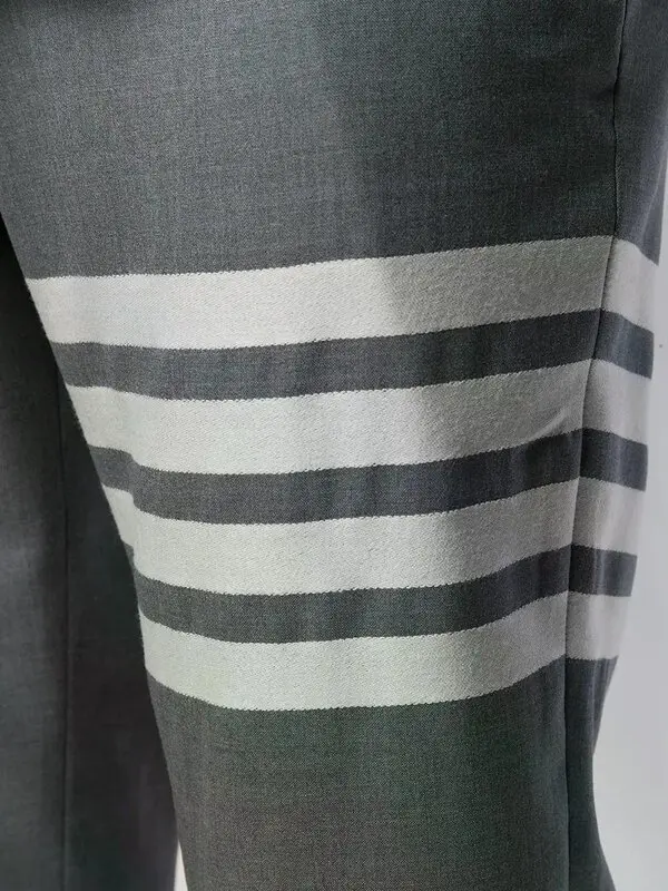 Thom Browne Plain Weave Suiting Track Pants - Grey