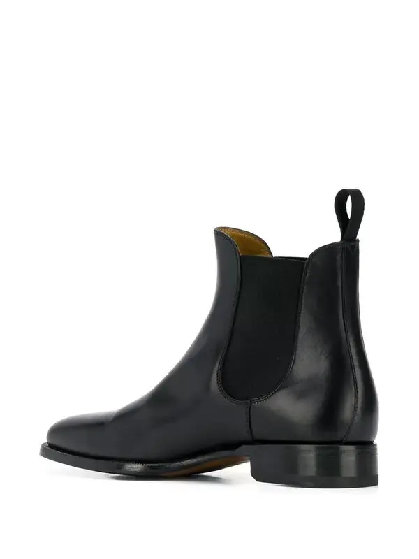 SCAROSSO Leather Chelsea Boots