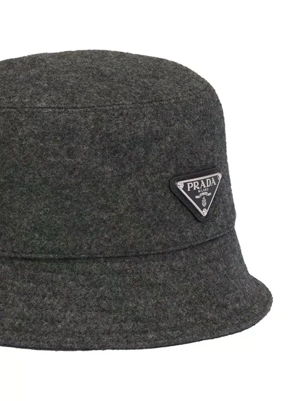 Prada Loden Rain Hat - Grey