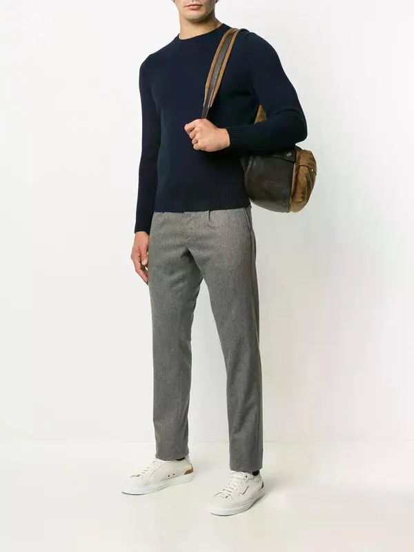 DRUMOHR Cashmere Crew-neck Sweater - Blue
