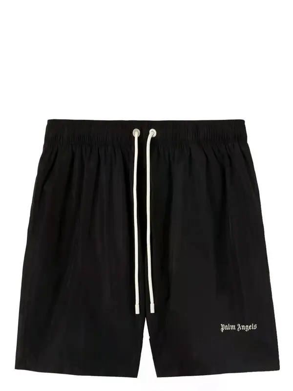 Palm Angels Logo-embroidered Swim Shorts