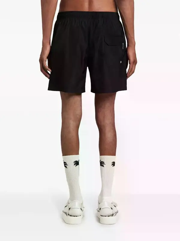 Palm Angels Logo-embroidered Swim Shorts