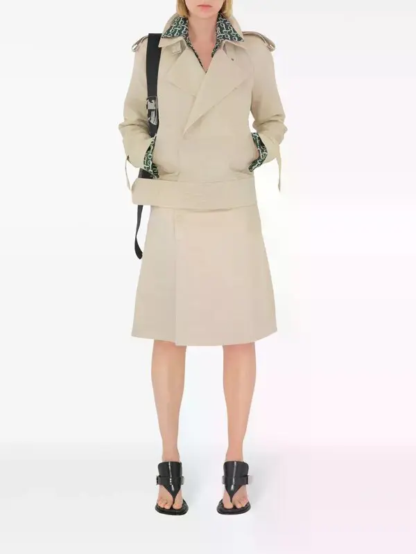 Burberry Off-centre Canvas Trench Jacket