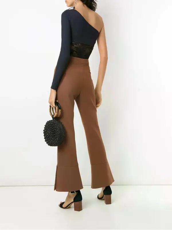 AMIR SLAMA Lace Insert Body Top
