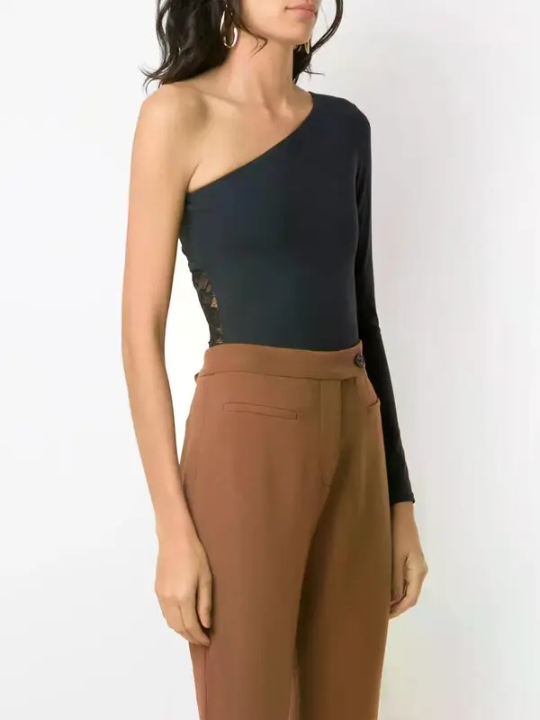 AMIR SLAMA Lace Insert Body Top