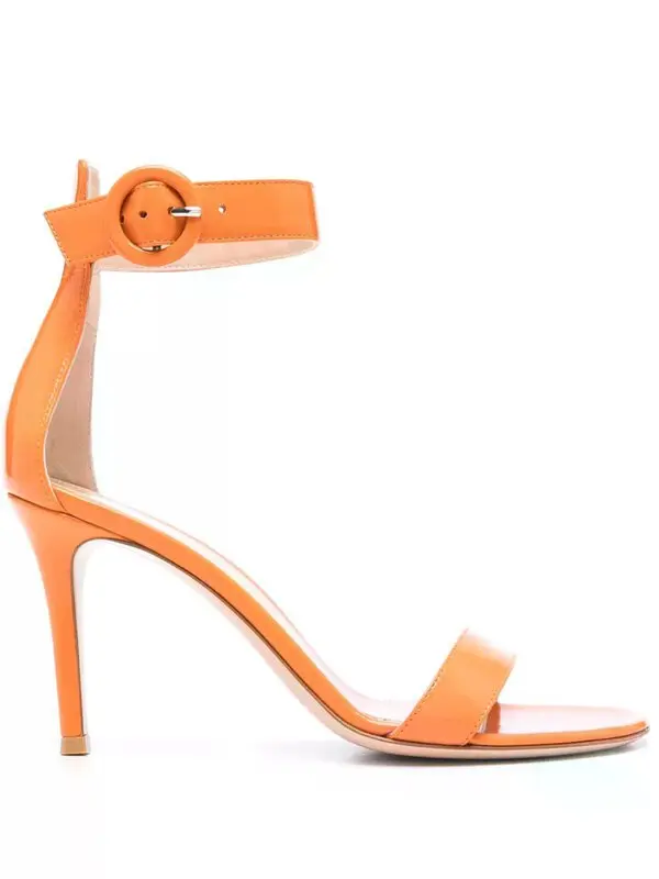 GIANVITO ROSSI 85mm Portofino Sandals - Orange