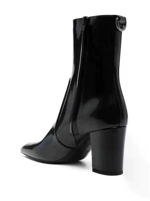 Saint Laurent Xiv 80mm Leather Ankle Boots