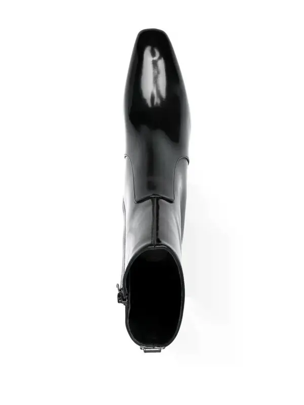 Saint Laurent Xiv 80mm Leather Ankle Boots