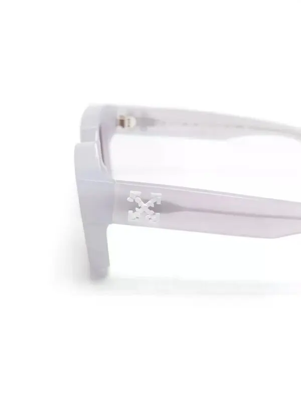 Off-White Arrows-plaque Sunglasses - Grey