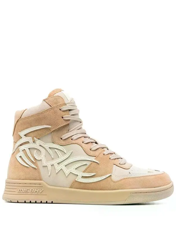 MISBHV Panel-detail Suede Sneakers - Neutrals