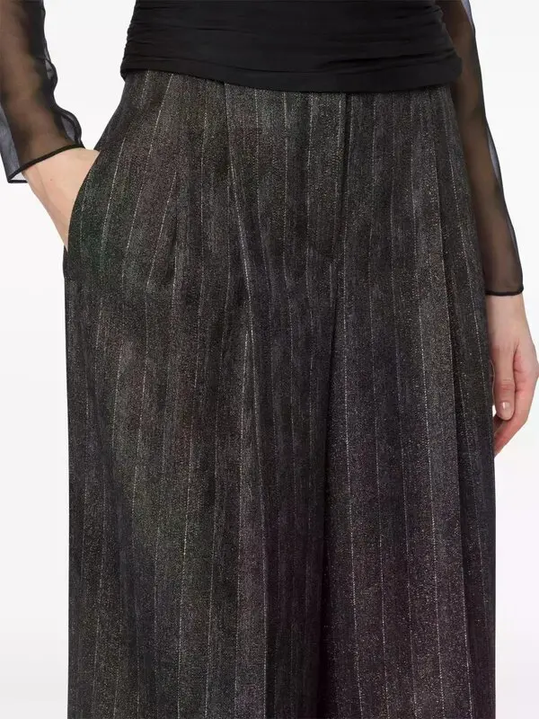 Alberta Ferretti Pinstriped Tailored Palazzo Pants