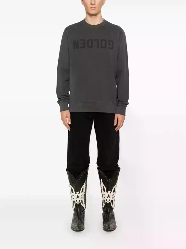 GOLDEN GOOSE Logo-print Long-sleeve Sweatshirt